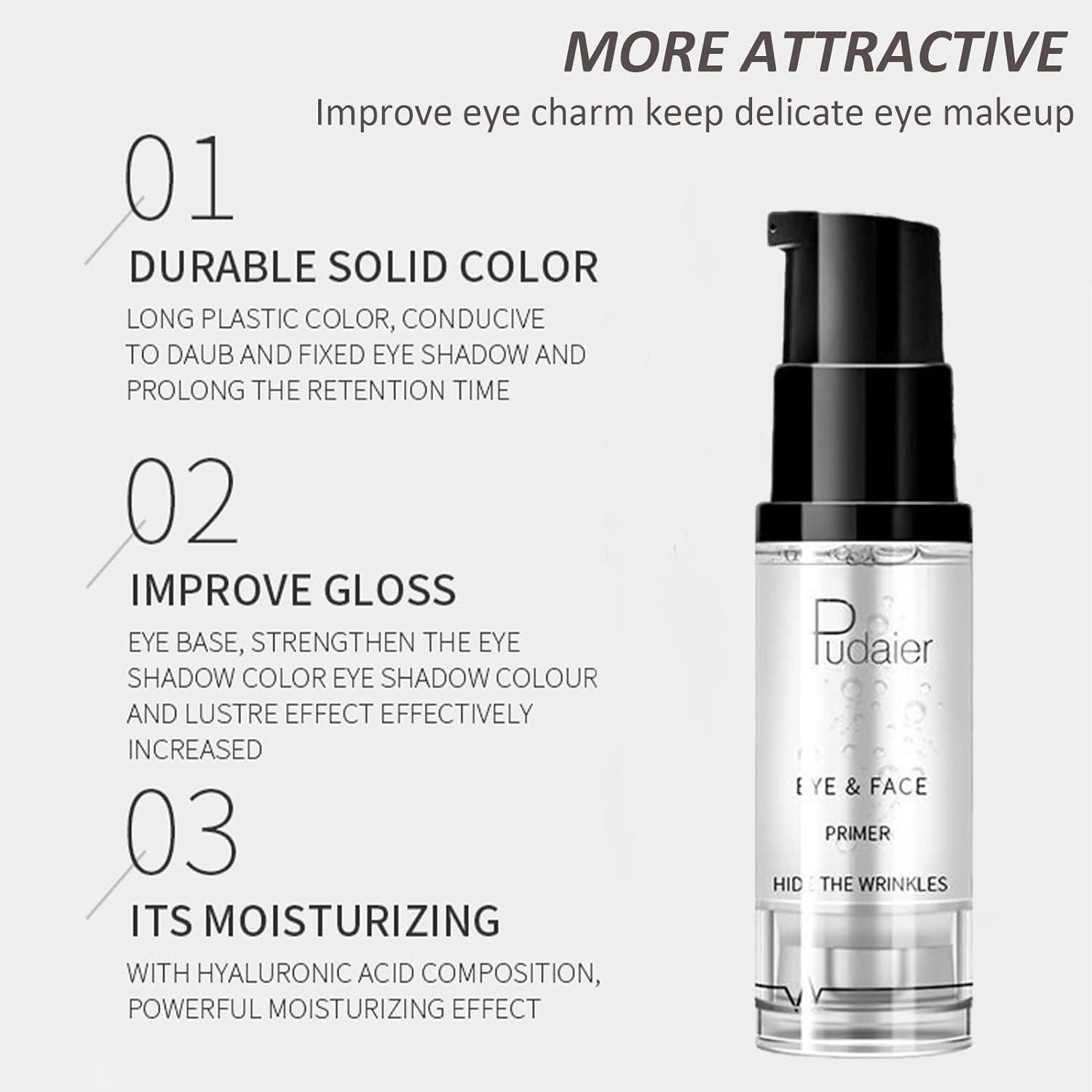 Long-Lasting Waterproof Eyeshadow Primer - Smudge-proof Eye Base Makeup ...