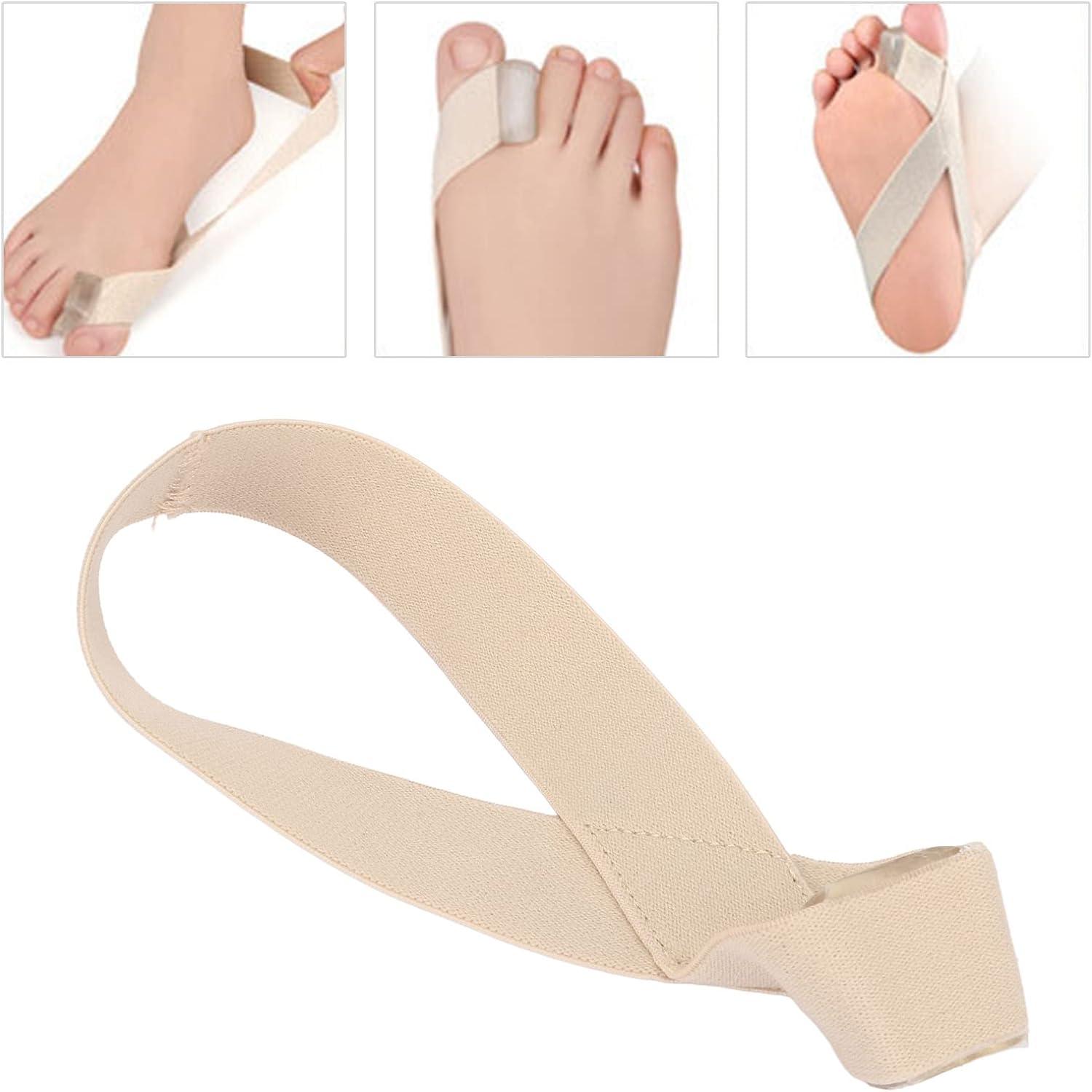 Bunion Corrector: Elastic Split Toe Design Side Crossover Hallux Valgus ...