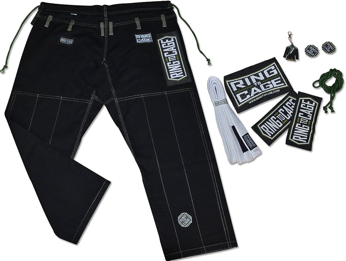 Ring to Cage ULTIMA BJJ Gi w/ 2 Pants - Black (A3) | High-Quality Jiu ...