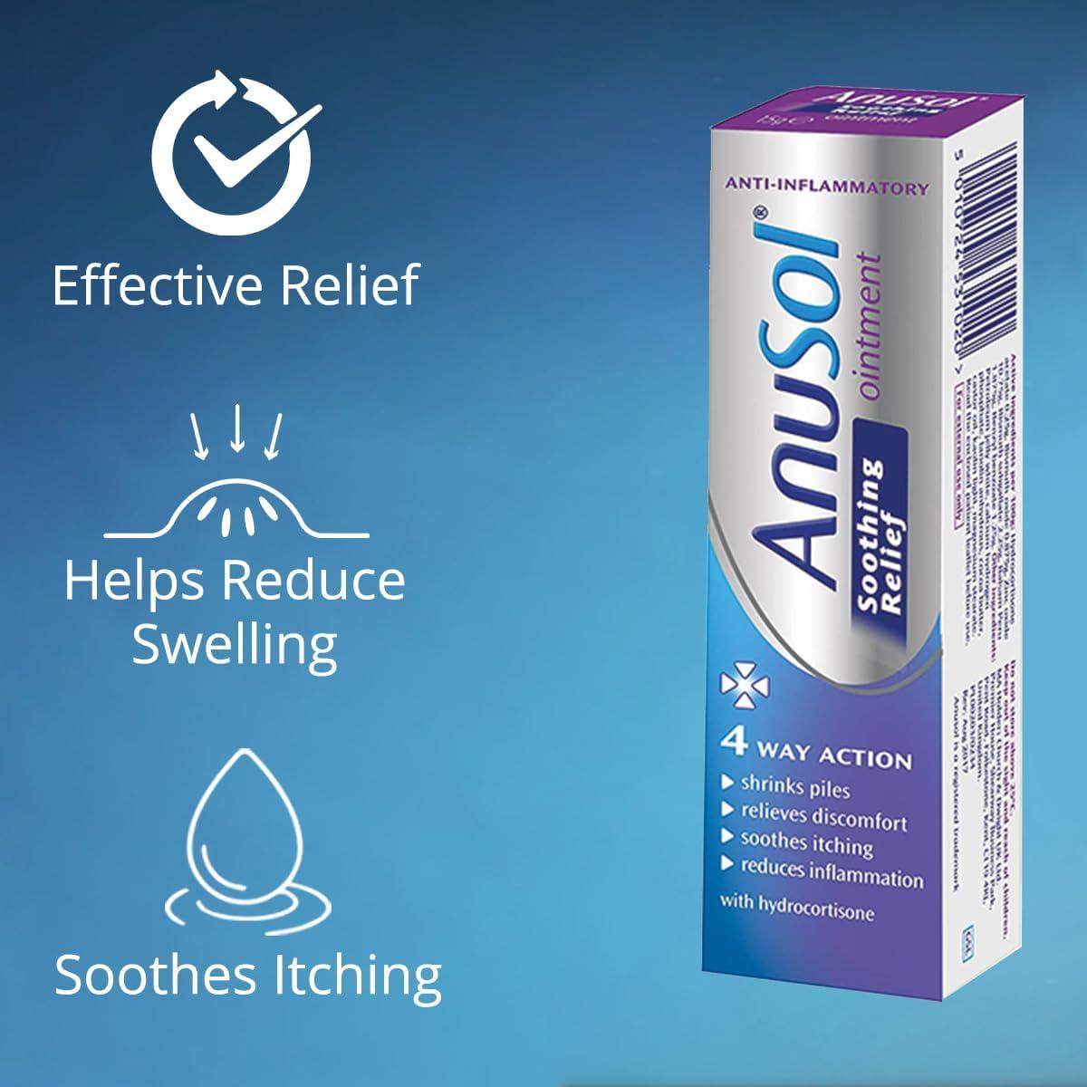 Anusol Soothing Relief Ointment 15g | Fast-acting Hemorrhoid Treatment ...