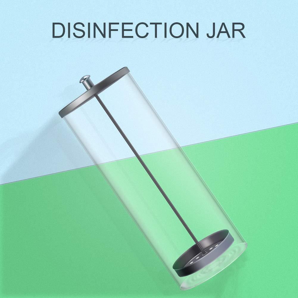Disinfectant Jar - 9 Inch Sterilization Container for Salon Manicure ...