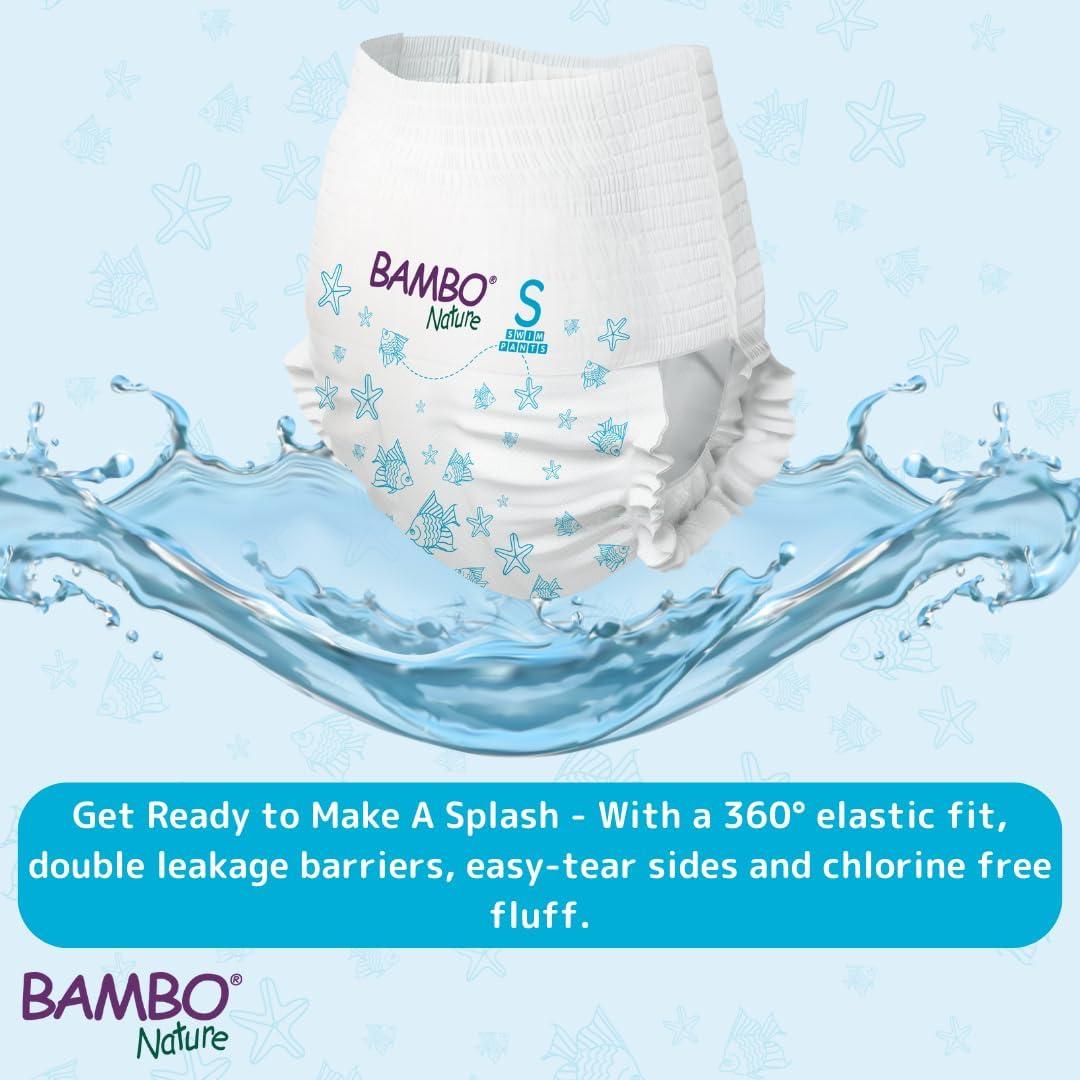 Bambo Nature Small Swim Nappy Pants | 7-12 kg | Disposable & Eco ...