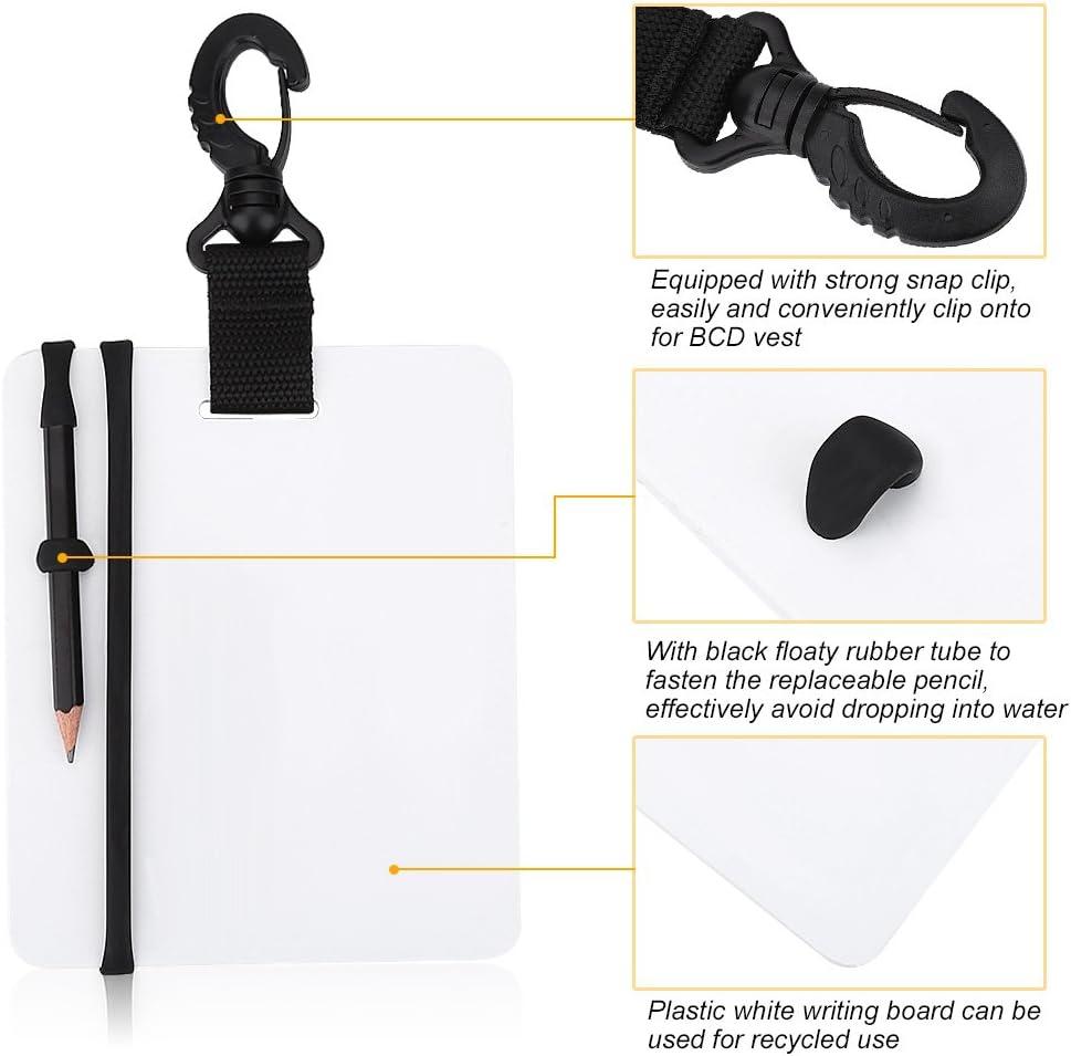 Asixx Dive Tablet - Underwater Writing Slate Board with Swivel Clip and ...