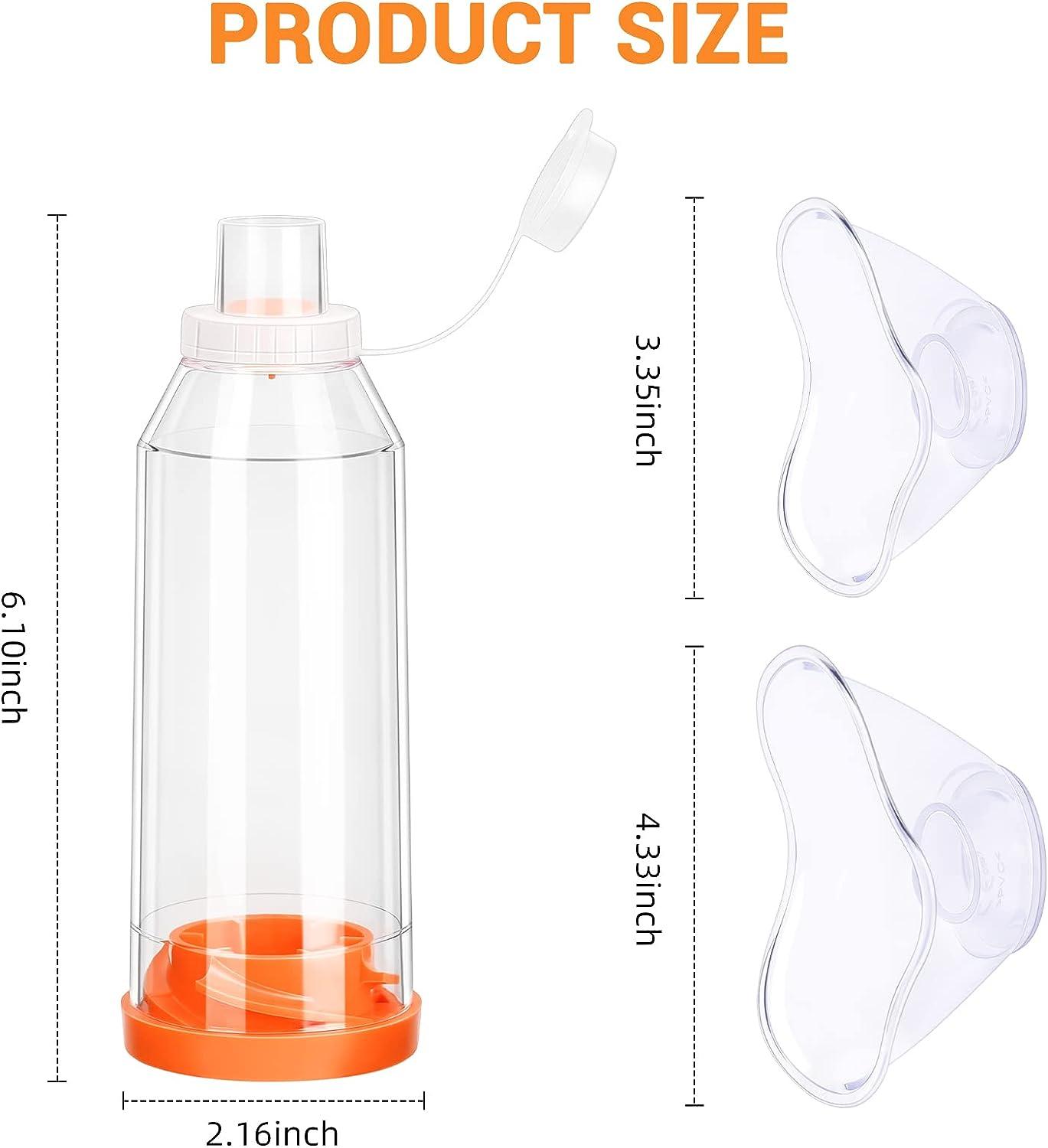 Handheld Spacer for Kids & Adults with Child & Adult Mask - Orange ...