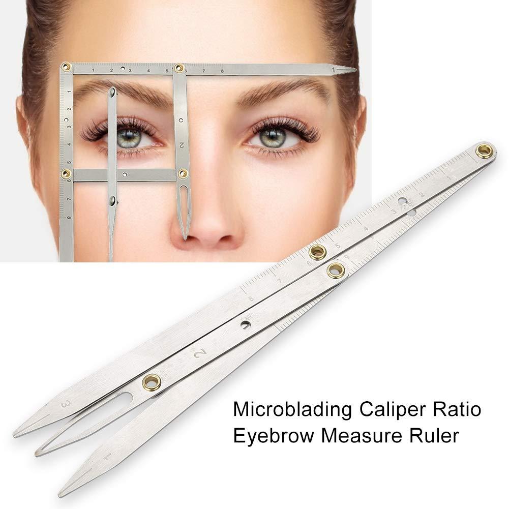 Nofaner Eyebrow Measuring Sliding Ruler - Reusable Makeup Tool for ...