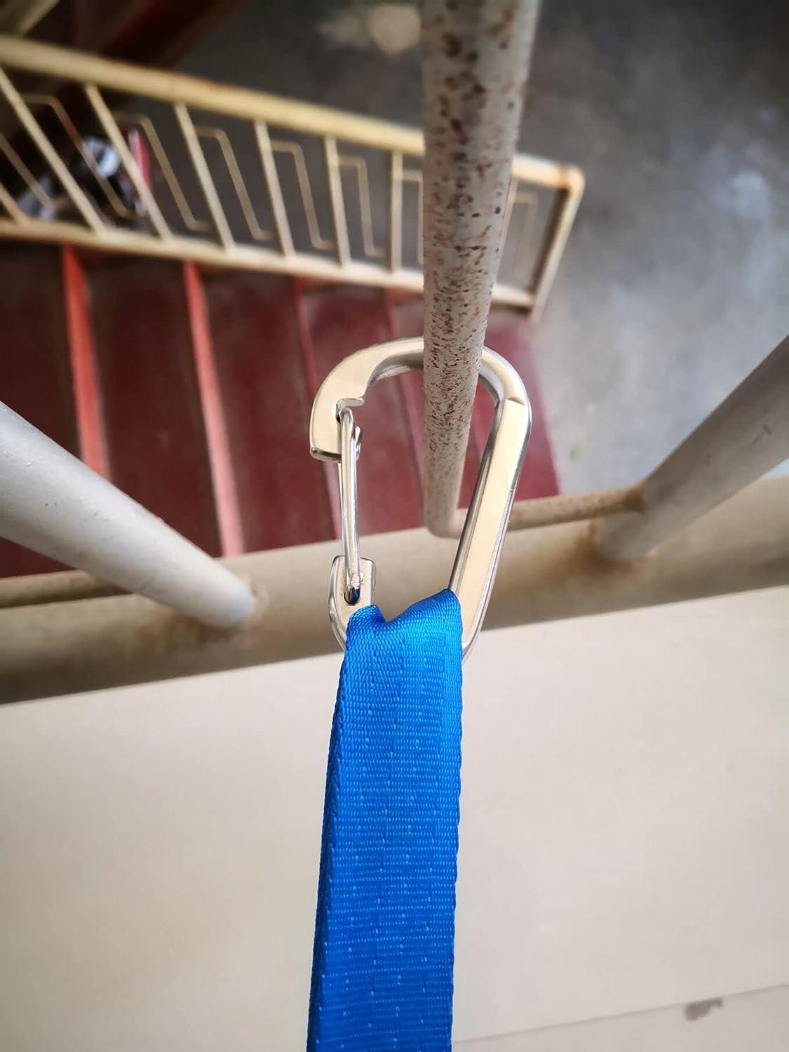 JY-MARINE Heavy Duty 316 Stainless Steel Snap Hook Carabiner 4 Pack ...