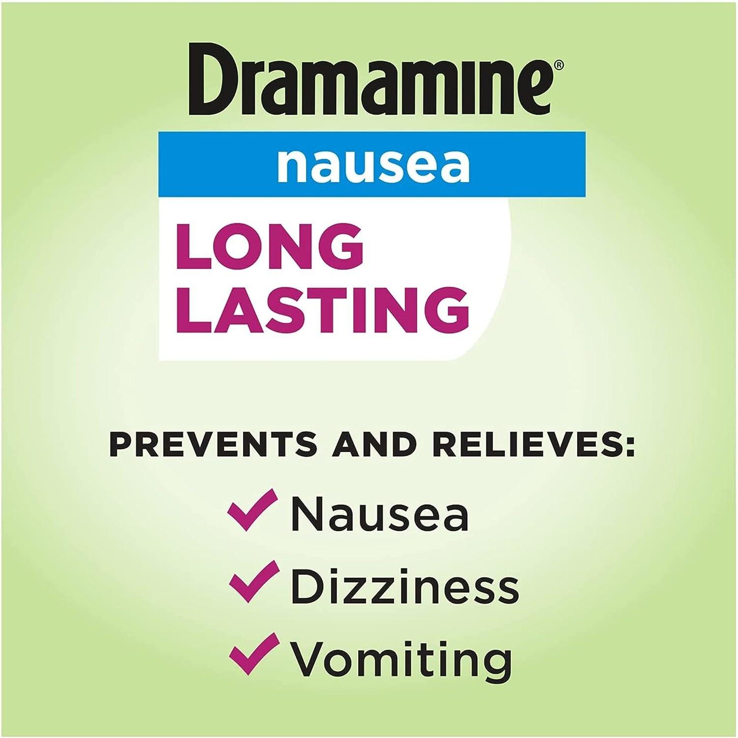 Dramamine-N Long Lasting Nausea Relief | 2 Pack, 10 Count Each | Buy ...