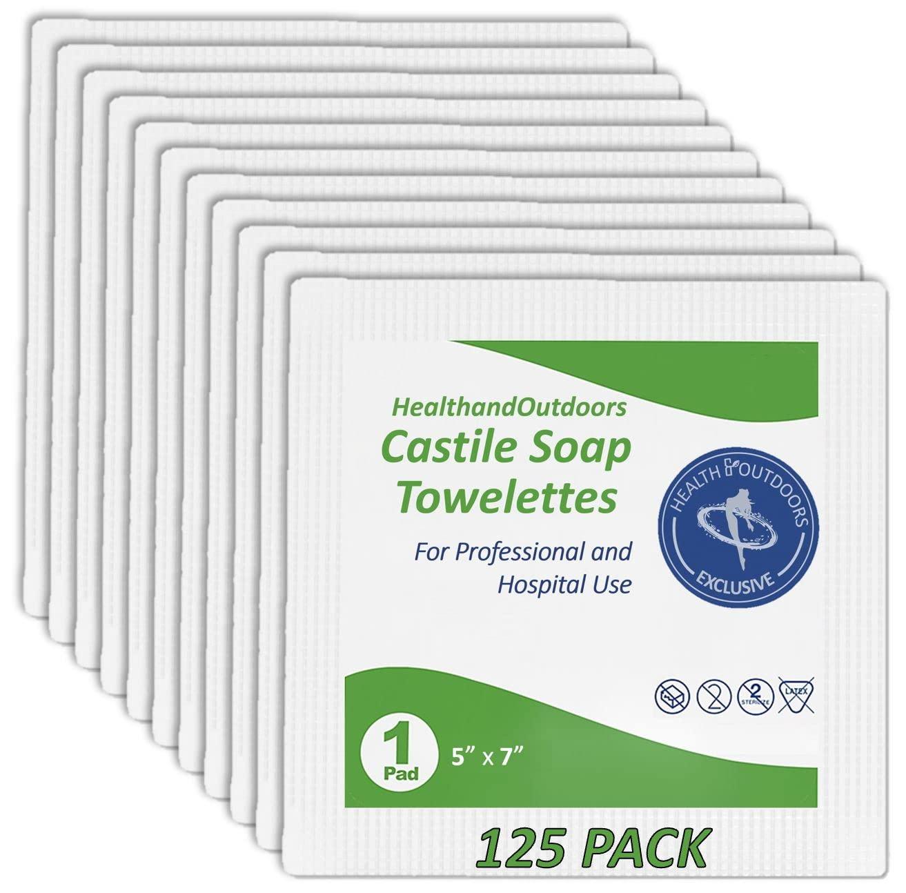 HAO Castile Soap Cleansing Towelettes 125 Count - Refreshing Scented ...