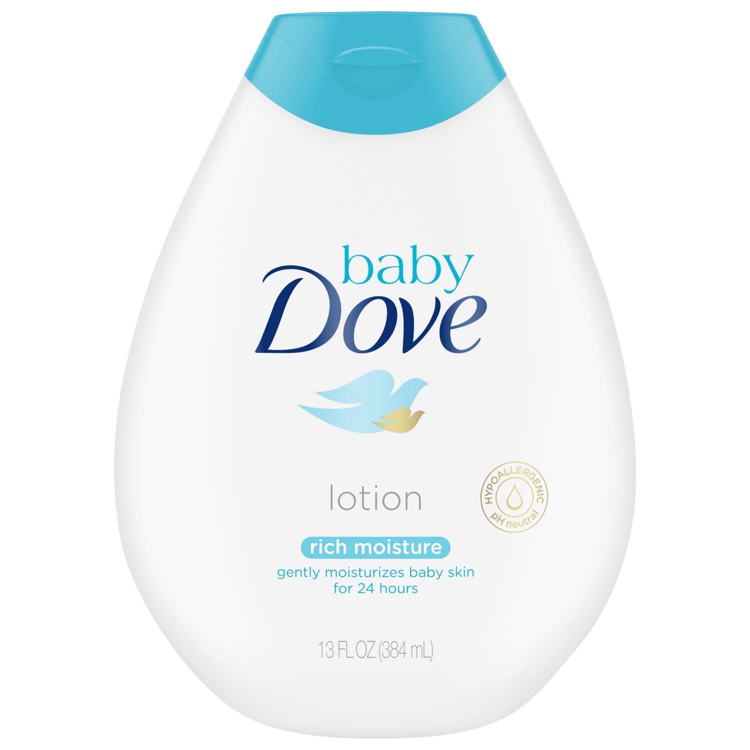 Dove Baby Rich Moisture Body Lotion 13.5 Fl Oz / 400 mL - Pack of 3 ...
