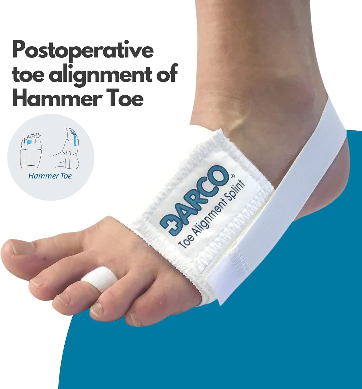 Darco Low Profile Toe Brace - One Size White | Comfort & Support for ...