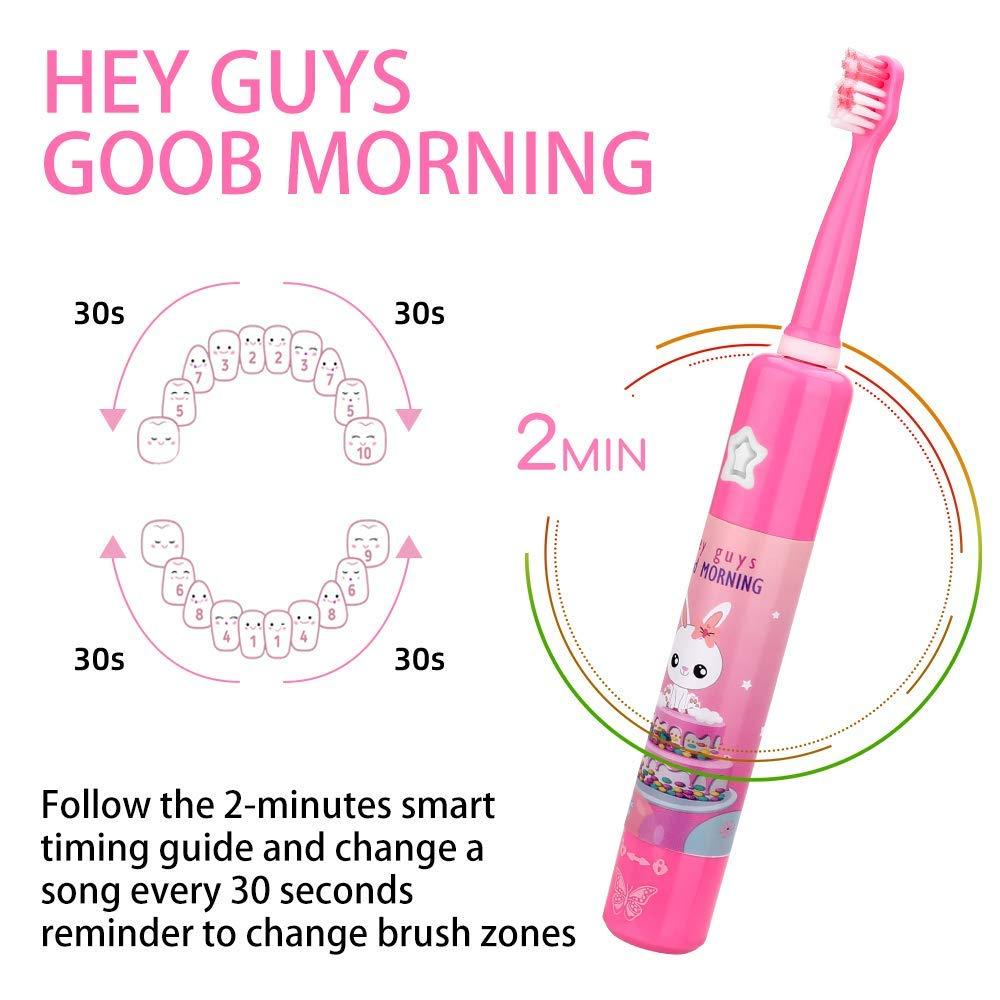 Musical Electric Toothbrush for Kids | 3 Modes, 2 Min Timer, Waterproof ...