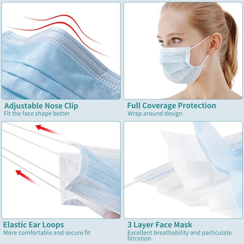 Meyxy ASTM Level 2 Blue Disposable Adult Face Mask 50 PCS - High ...