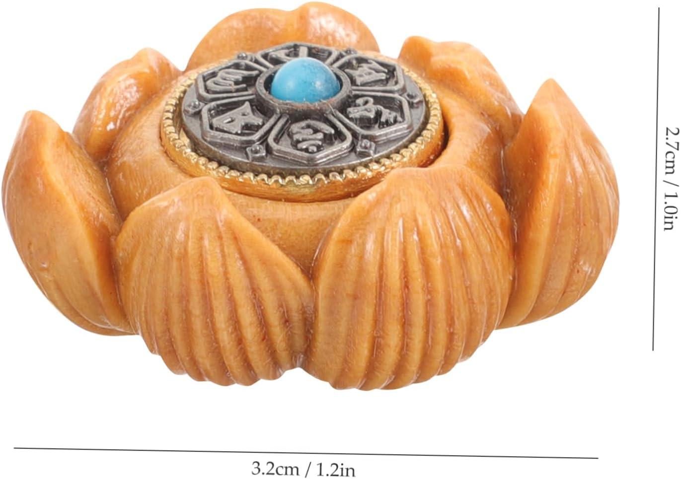 Partykindom Hand Exercise Plate Player - Lotus Figure & Wood Carving ...
