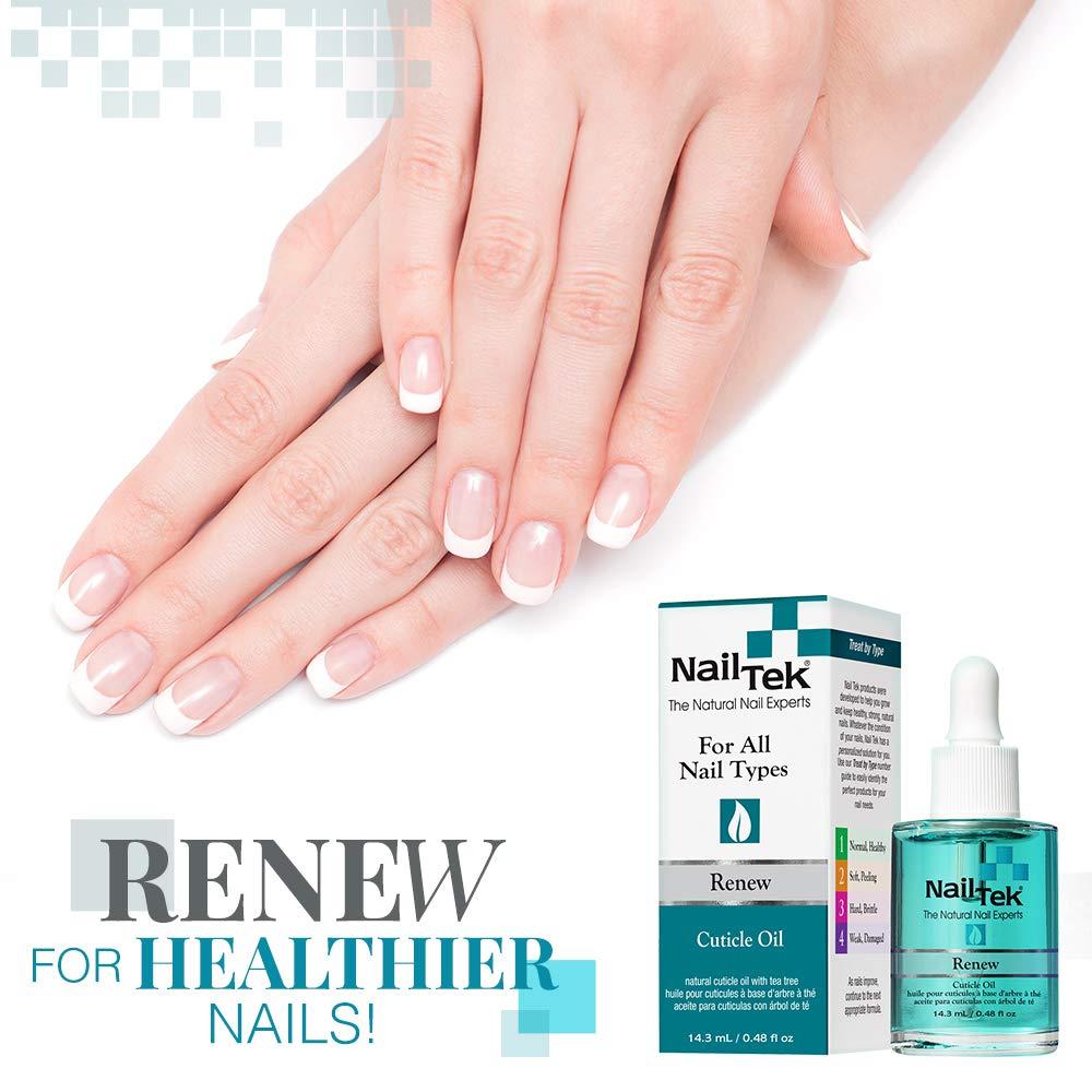 Nail Tek Renew Natural Cuticle Oil with Tea Tree - 0.48 oz - For All ...