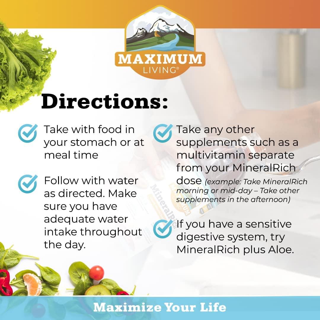 Maximum Living MineralRich Liquid Minerals Supplement - 32 oz Bottle ...