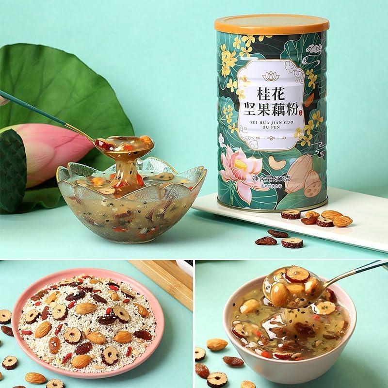 Sweet osmanthus Nut Chia qiyazi Lotus Root Powder Instant Breakfast ...