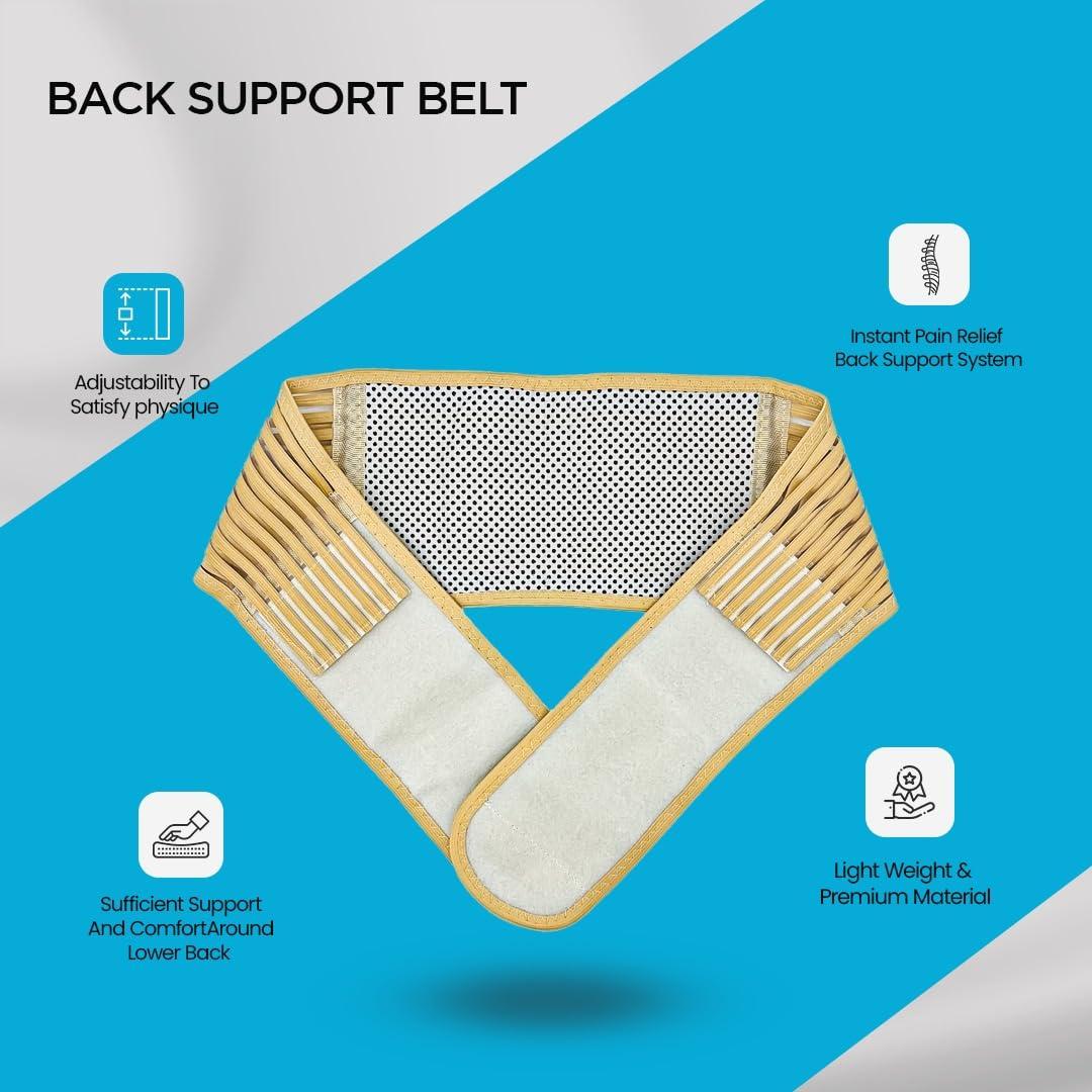 Self-Heating Purple Bubble Lumbar Belt L (Waist 34-40) Beige - Back ...