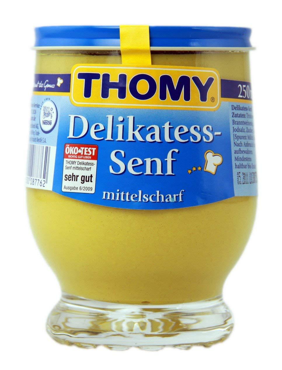Thomy Delikatess-Senf Mustard 250ml - Premium Quality Mustard for ...
