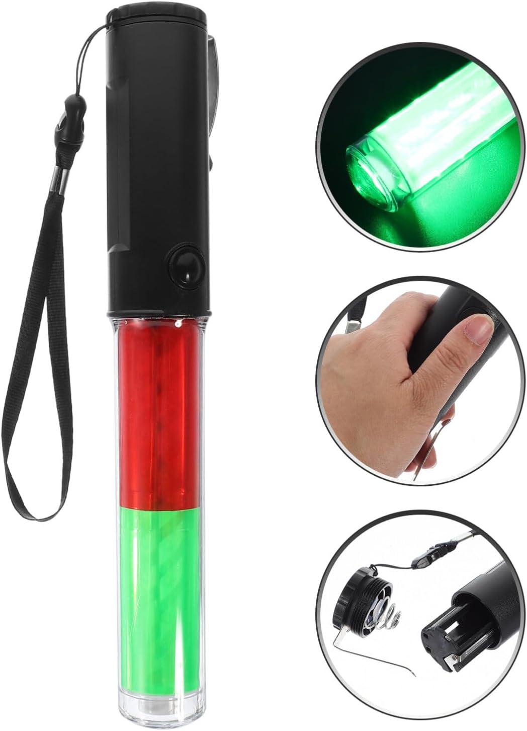 TOPPERFUN Traffic Wand LED Traffic Control Night Wands Red and Green ...