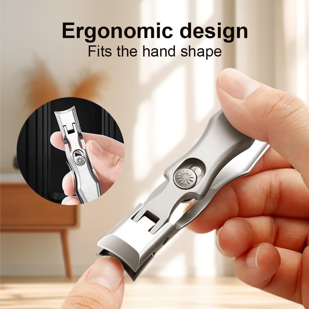 UltraSharp Stainless Steel Nail Clippers - Portable Fingernail Grooming ...