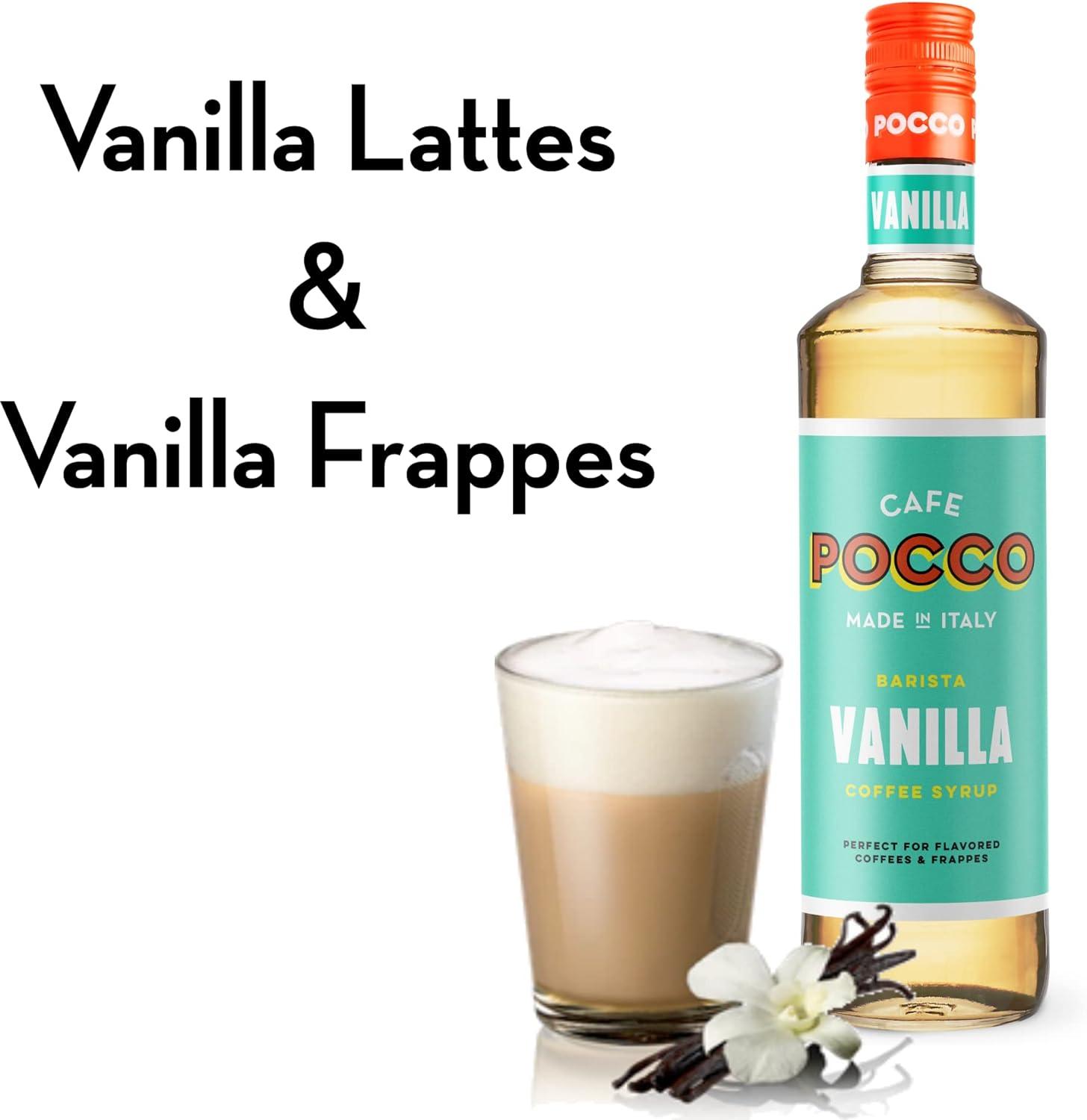 Cafe Pocco Vanilla Coffee Syrup 75cl with Reusable Pump - 10ml | Shop ...
