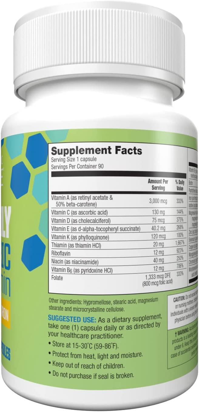 Bariatric Choice Once Daily Multivitamin Capsule with 45mg Iron - 90ct Pack