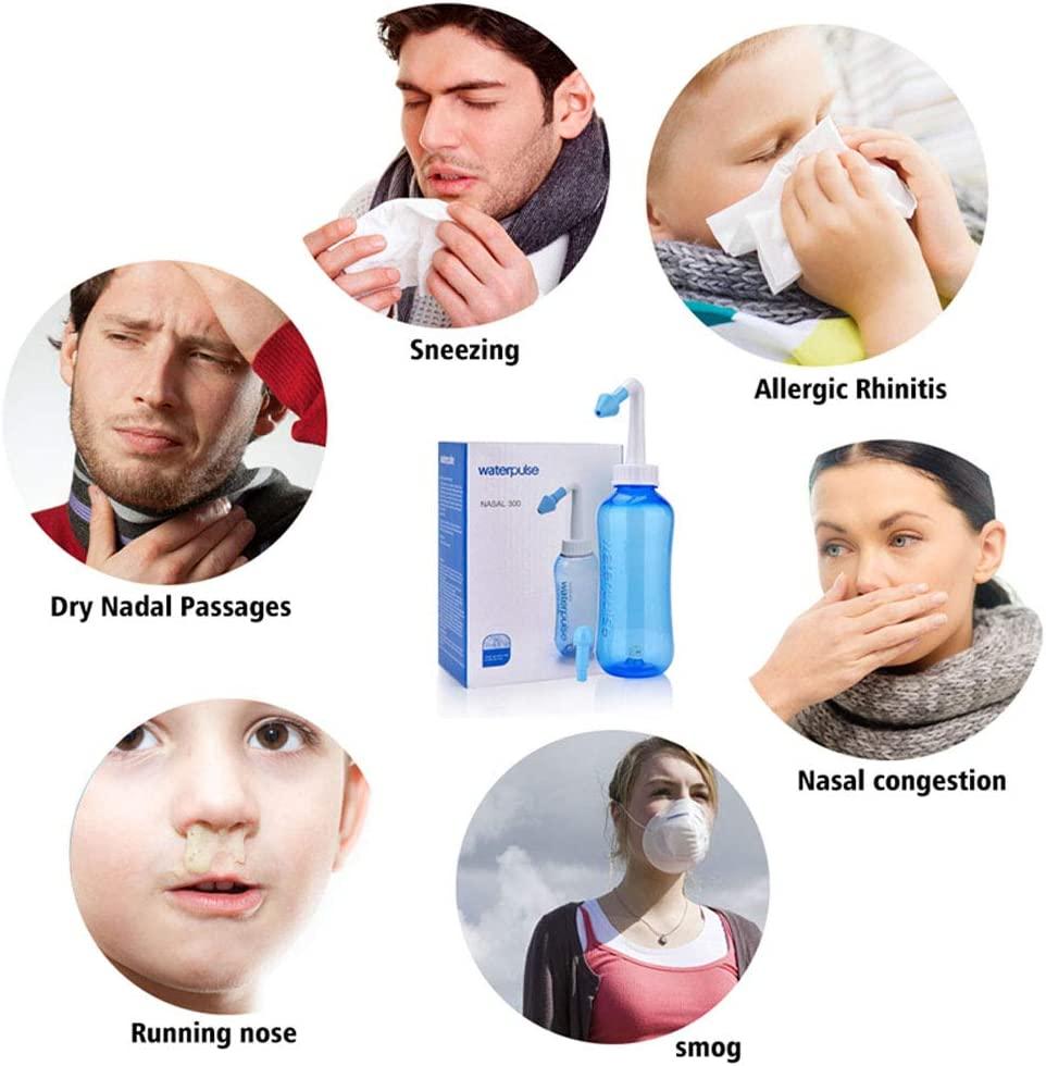 Neti Pot Kit for Adult & Kid - Nasal Irrigation Wash Bottle with Sinus ...