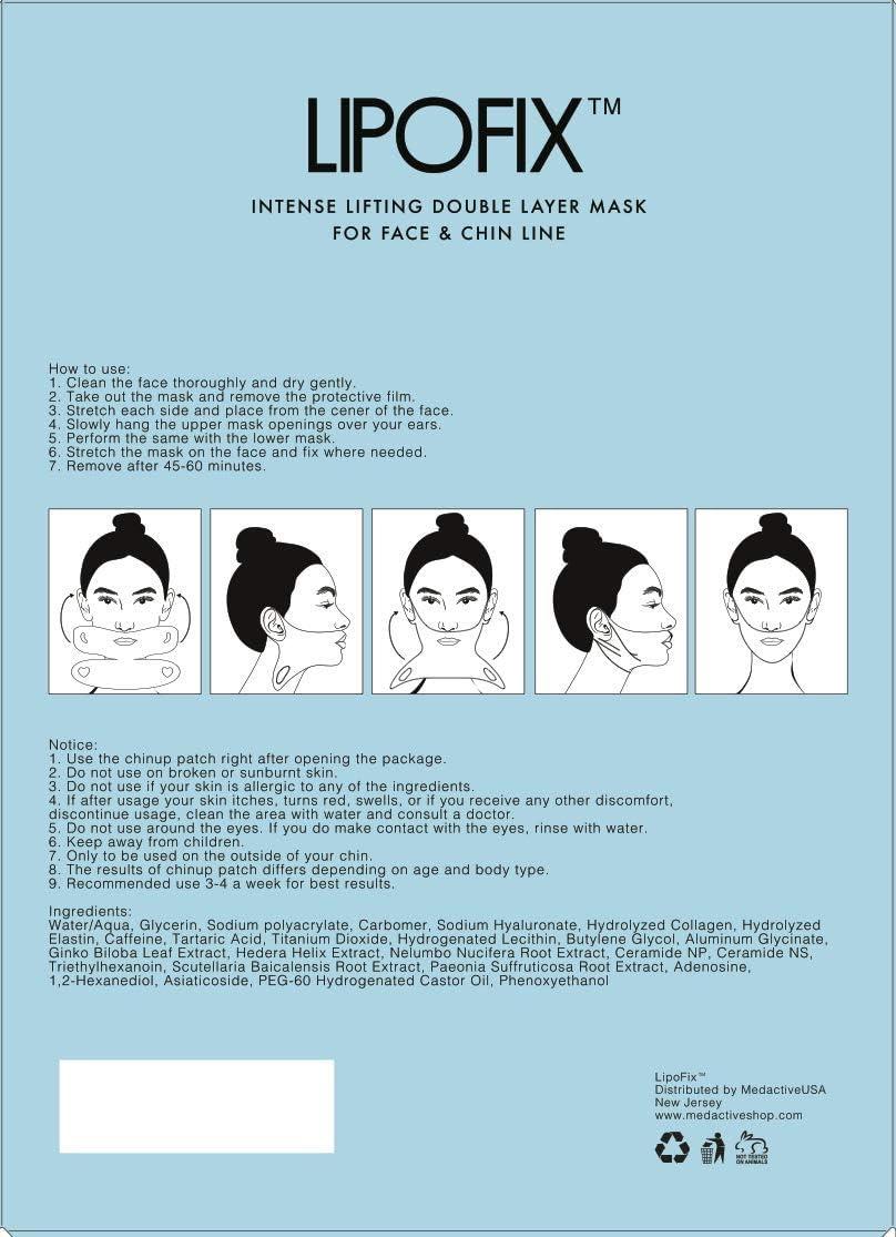 Double Chin Intense Contour Double Layer Mask LipoFix - 5 Masks | Buy ...