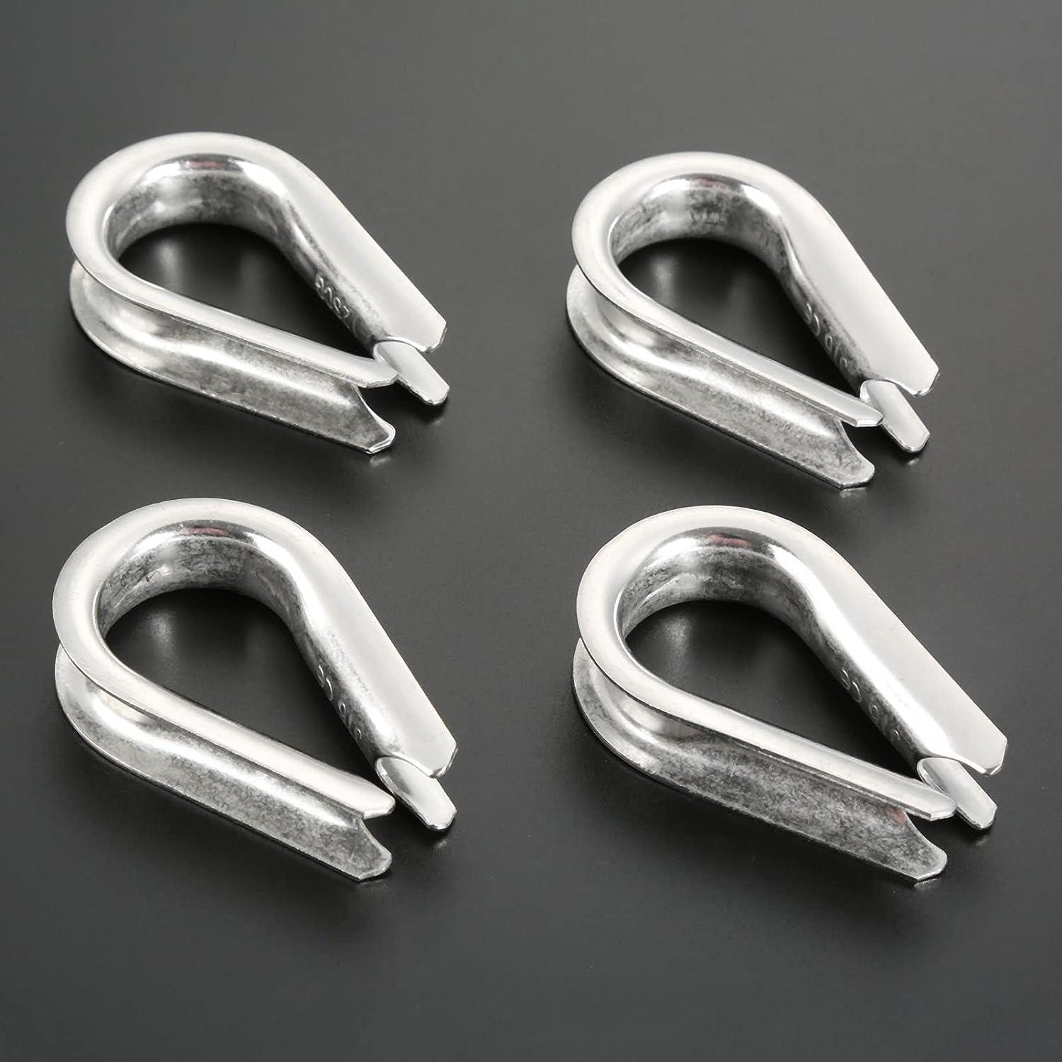 4Pcs 1/2 Wire Rope Chain Thimble Set - Boat Rigging Anchor Splicing ...