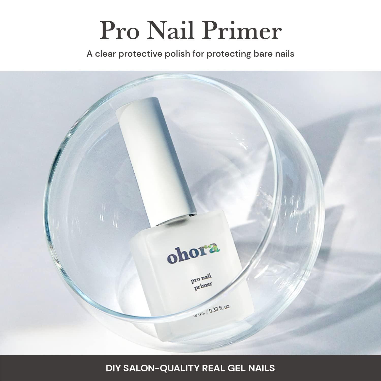 ohora Pro Nail Primer - Nourishing Protective Gel Base Coat with 6 ...