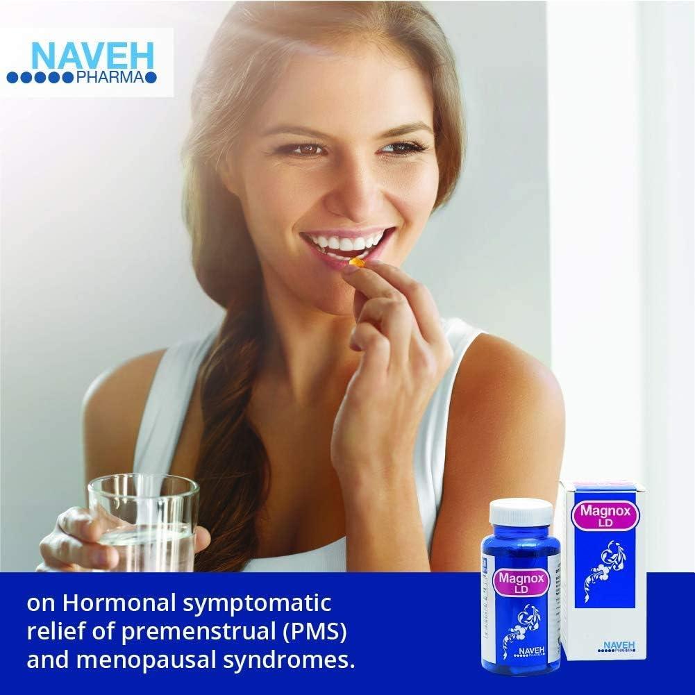 Magnox Lady Magnesium Capsules (60 ct) for PMS & Menopause Symptoms ...