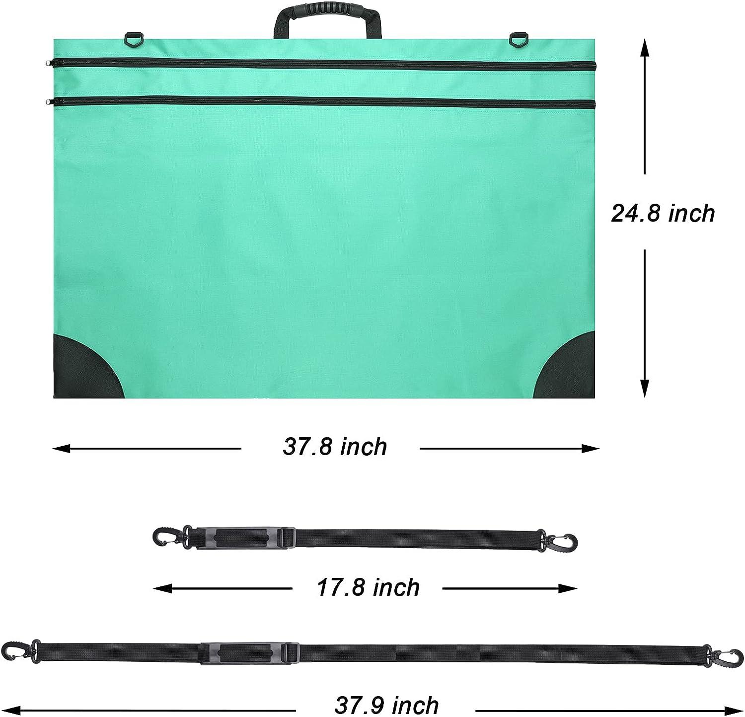 Large Size Crown Joker Art Portfolio Tote 24x36 | Light Blue Waterproof ...