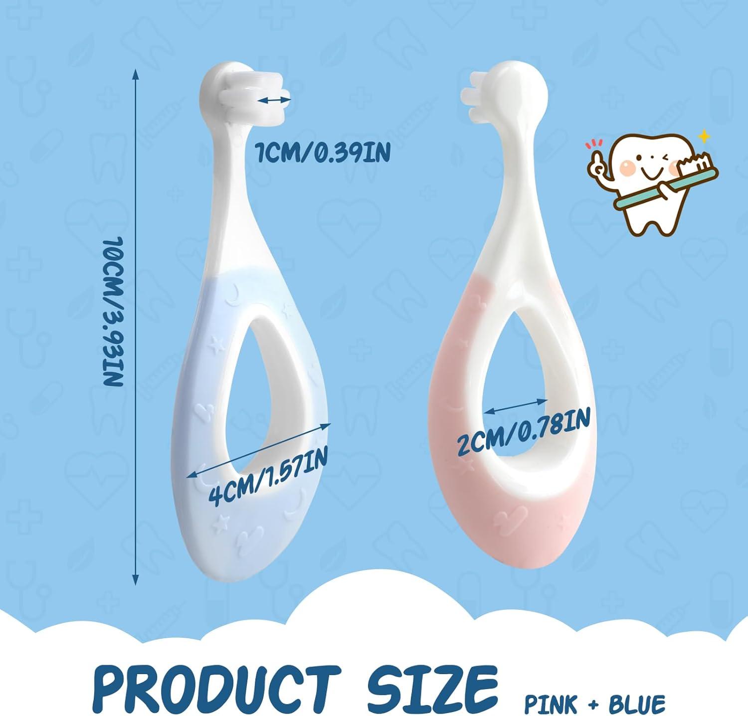 Ultra Soft Baby Toothbrush Set for 6-24 Months | Gentle Gum Care with ...