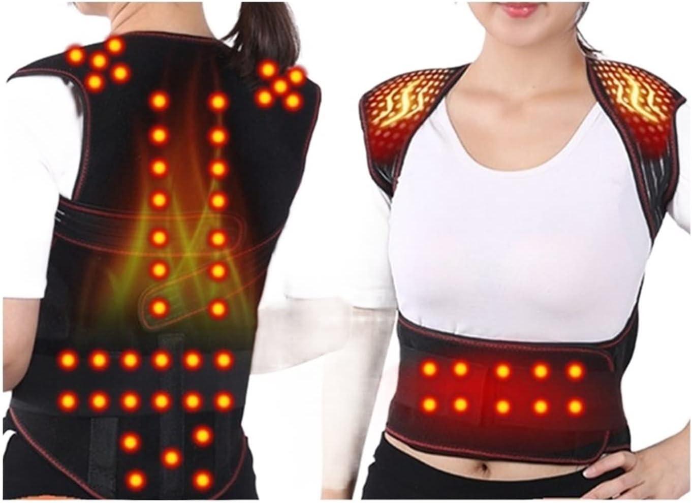 Derbut Magnetic Backrest Heating Therapy Vest - Waist Support & Posture ...