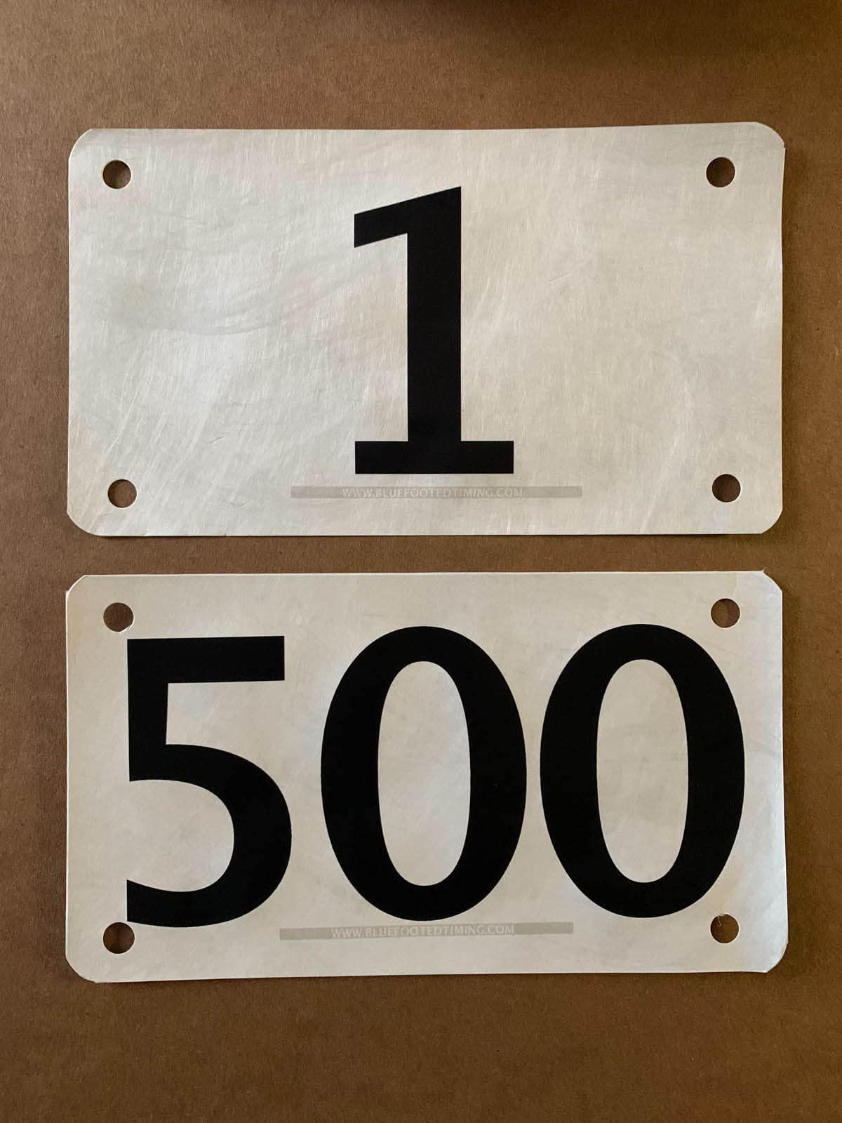 BlueFootedTiming Race Numbers Official Competitor tryout tyvek bib ...