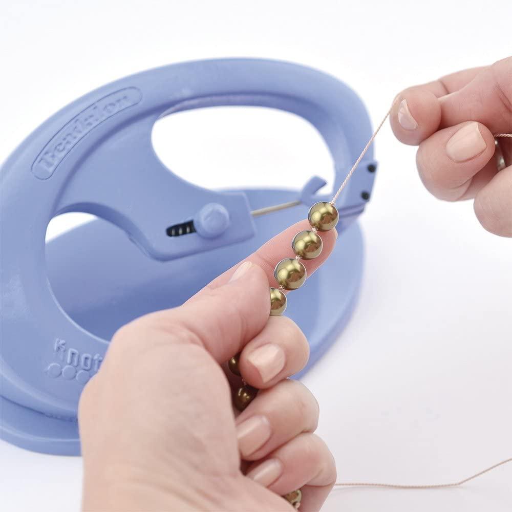Beadalon Knot-A-Bead Tool in Blue - Easy Beading Knotting Tool | Buy ...
