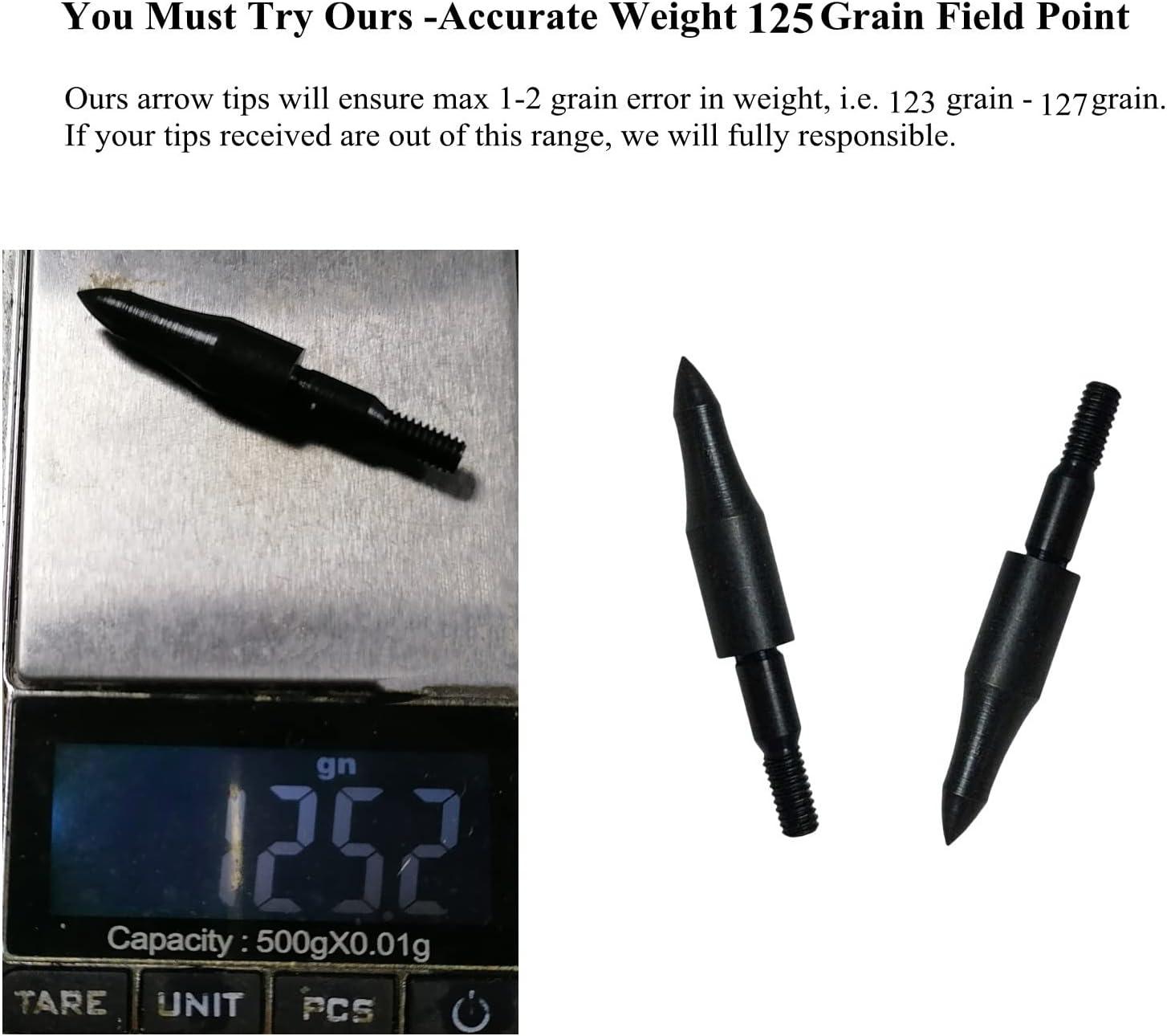 12pcs Custom High Precision 125 Grain Crossbow Arrow Tips for Target ...