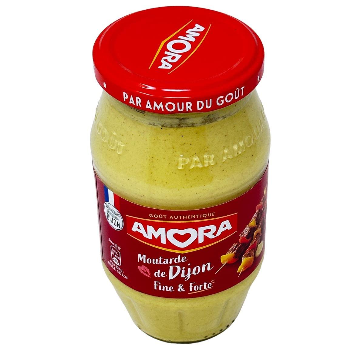 Amora Dijon Mustard - 1 Count (Pack of 1) | Premium French Condiment ...