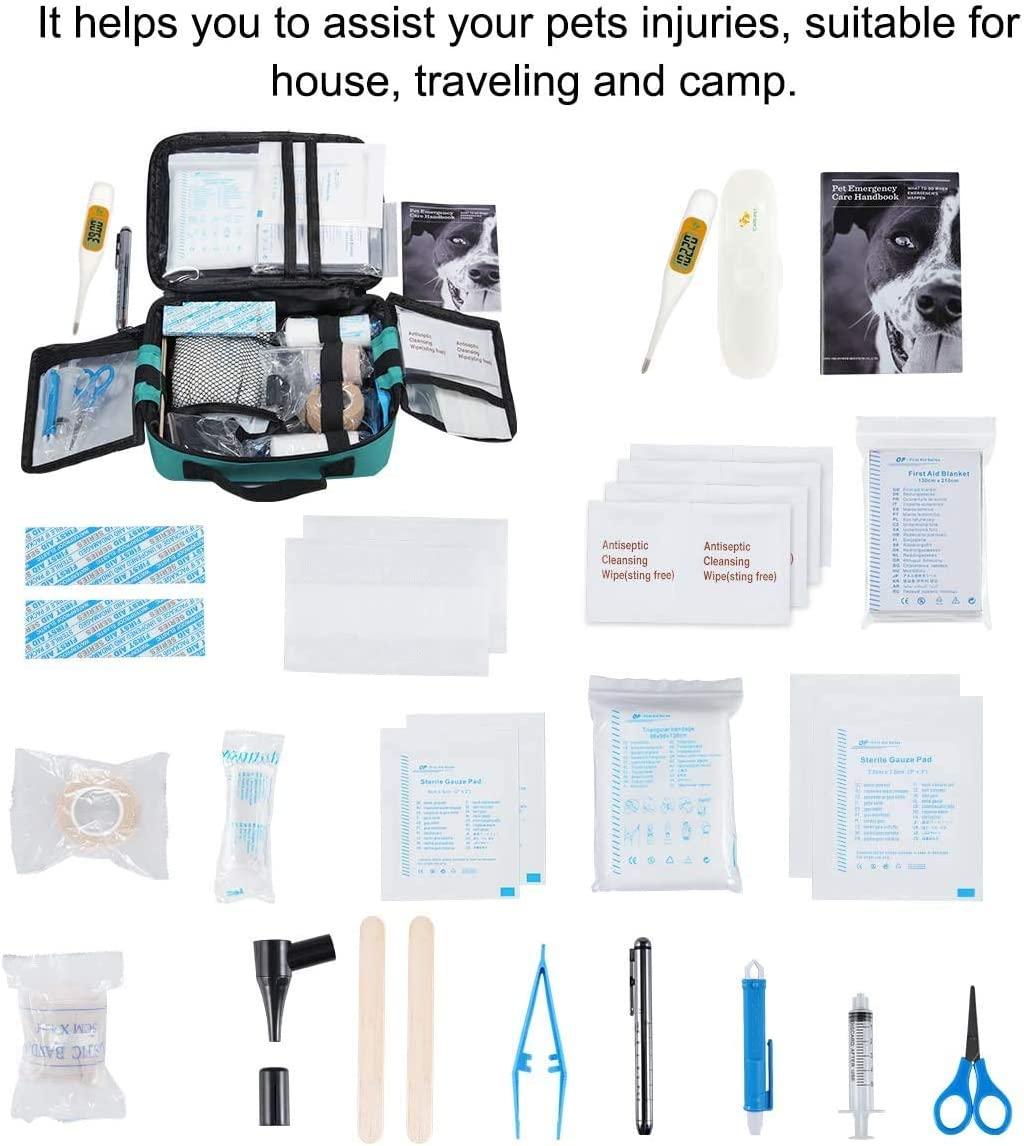 Pet First Aid Kit for Dog, Cat, Rabbit and Other Animal,with ...