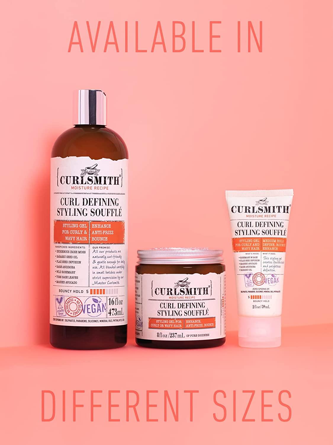 â€œCurlsmith Curl Defining Styling Soufflأ© - Vegan Medium Hold Gel for ...