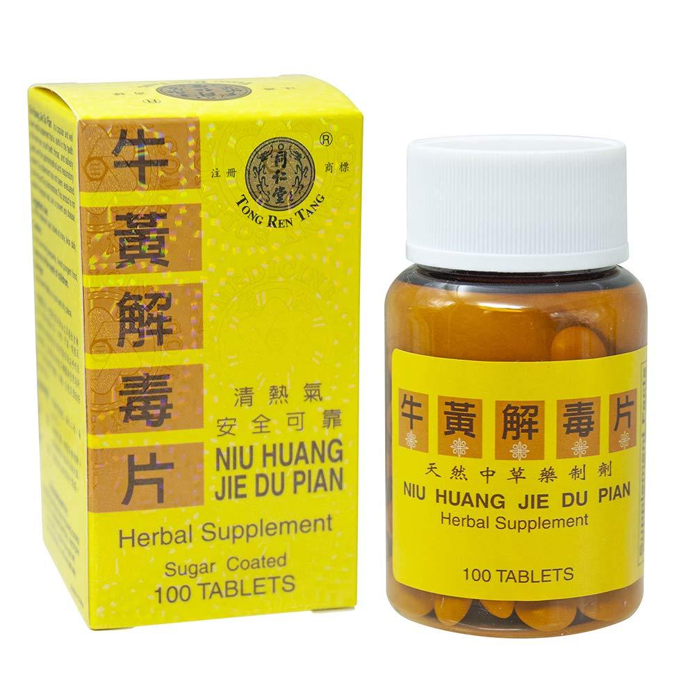 Niu Huang Jie Du Pian 100 Tablet - Natural Detox Formula in 1 Bottle