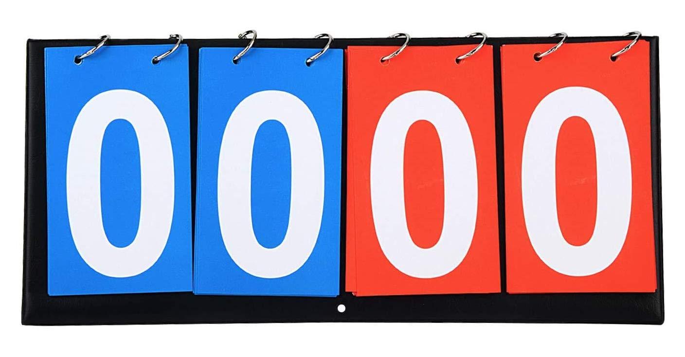 LIUSM 4-Digital Portable Table Top Scoreboard - Multi Sports Score ...