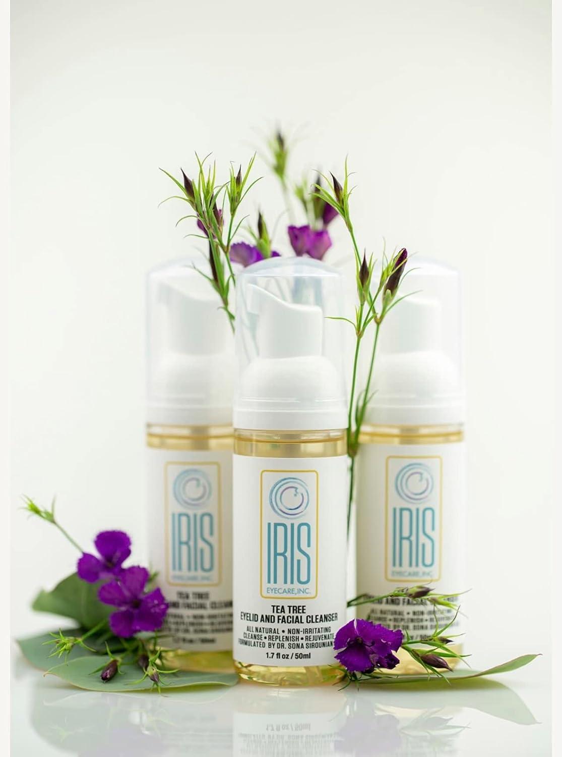 Iris Dry Eye Cleanser with Tea Tree Oil, Hyaluronic Acid, Green Tea ...