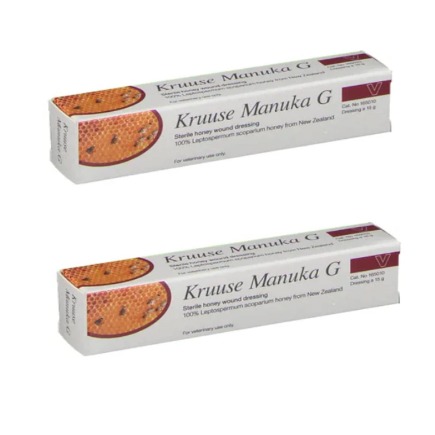 Kruuse Manuka G Honey Ointment Double Pack - 2 x 15g | Best for Healing ...