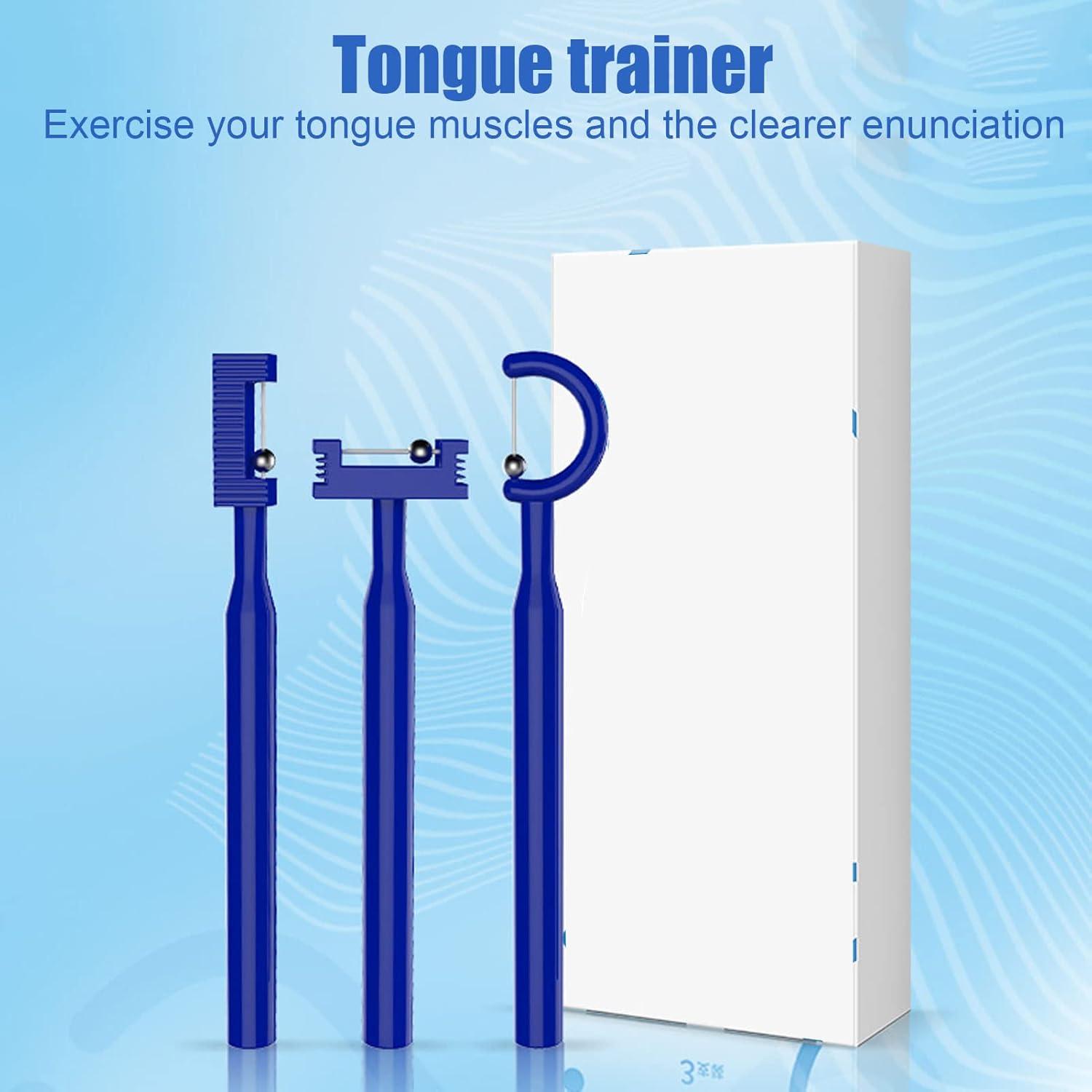 3-Part Tongue-Tip Exercise Device - Improve Mouth Muscle Strength ...