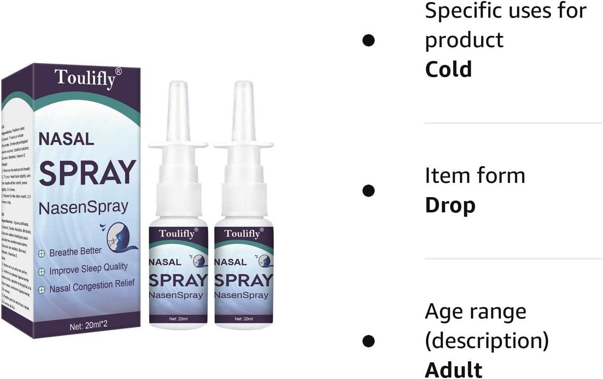 Natural Sea Water Nasal Spray 10ml - Sinusitis Relief & Saline Wash ...