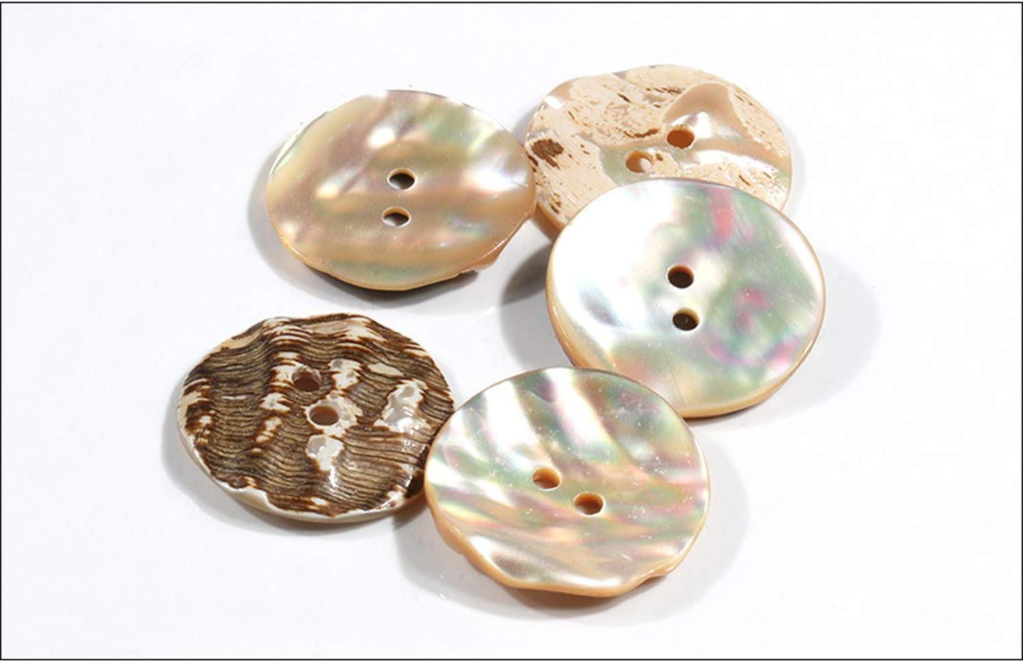 1000 Pcs 10mm 2-Hole Natural Shell Buttons - Mother of Pearl Round ...