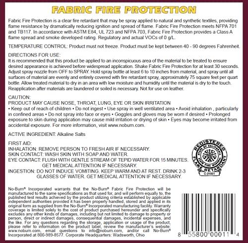 No Burn 1005 Fabric Fire Protection - 32 fl-Oz | Ultimate Protection ...