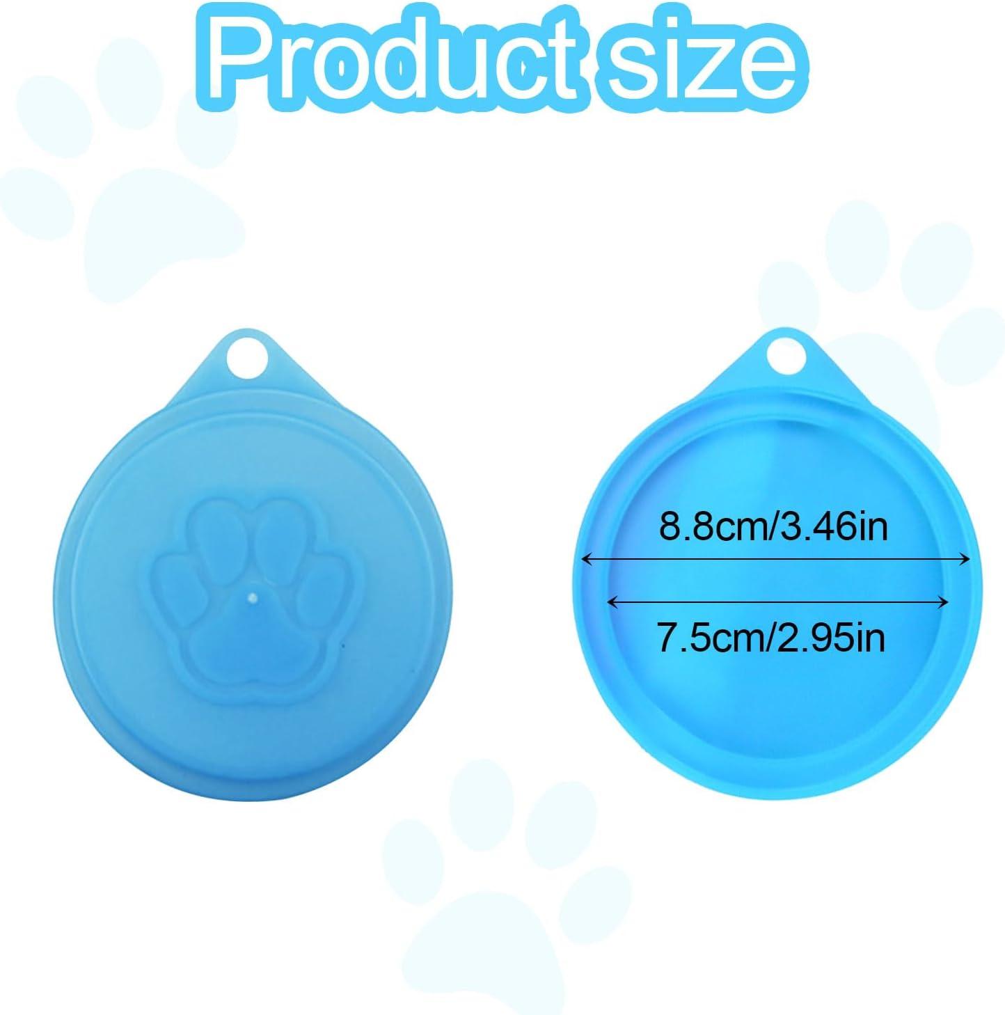 XNIVUIS 8 Pcs Pet Food Can Plastic Lids Caps Can Covers Pet Can Lids ...