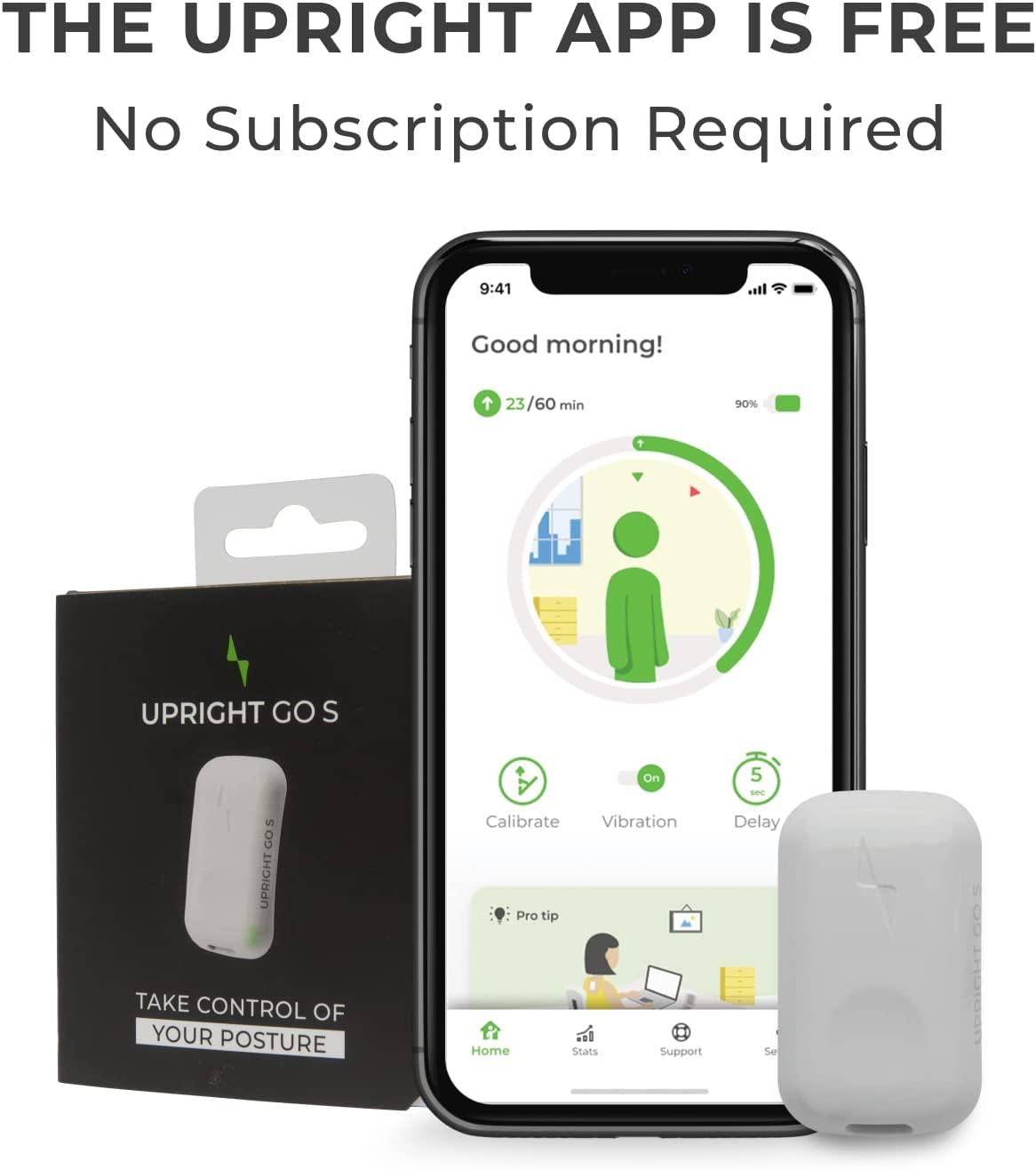 Upright GO S Posture Trainer - App-Controlled, Strapless & Easy to Use ...